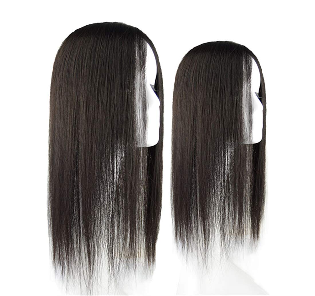 3" x 5" Silk Base Human Hair Crown Toppers Clip in, Top Hairpieces for ...