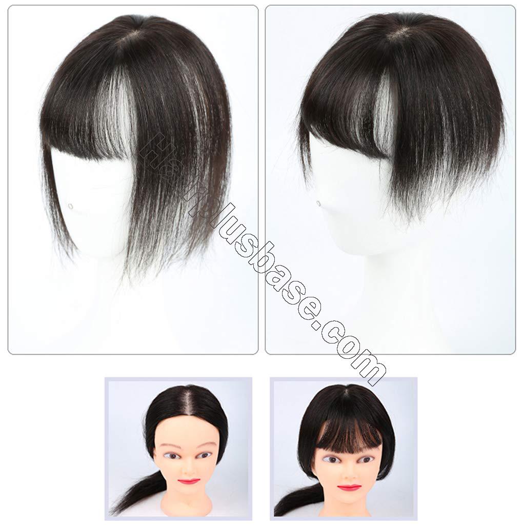 Human Hair Toppers Clip in, 7x10cm Mono Crown Topper Wiglet Hairpieces ...