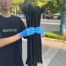 Wicks Hair Dreads Human Hair Extensions Afro Kinky Curly Hair Top (1 Loc)