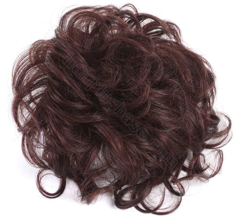Wavy Human Hair Wiglet Toppers Clip on 4.7"x4.7" Crown Topper for Women ...